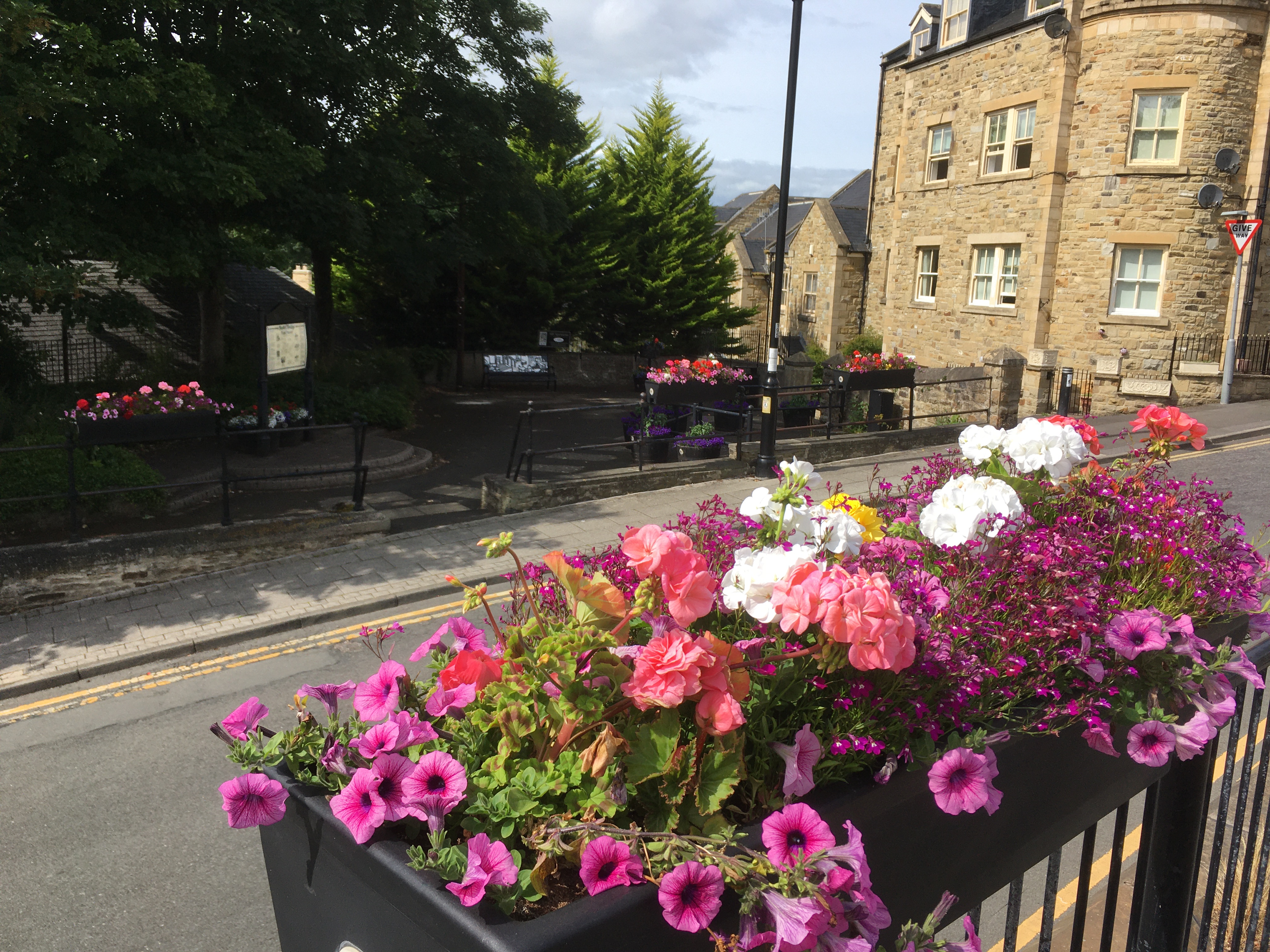 Flowers and Seats | Shotley Bridge Village Trust
